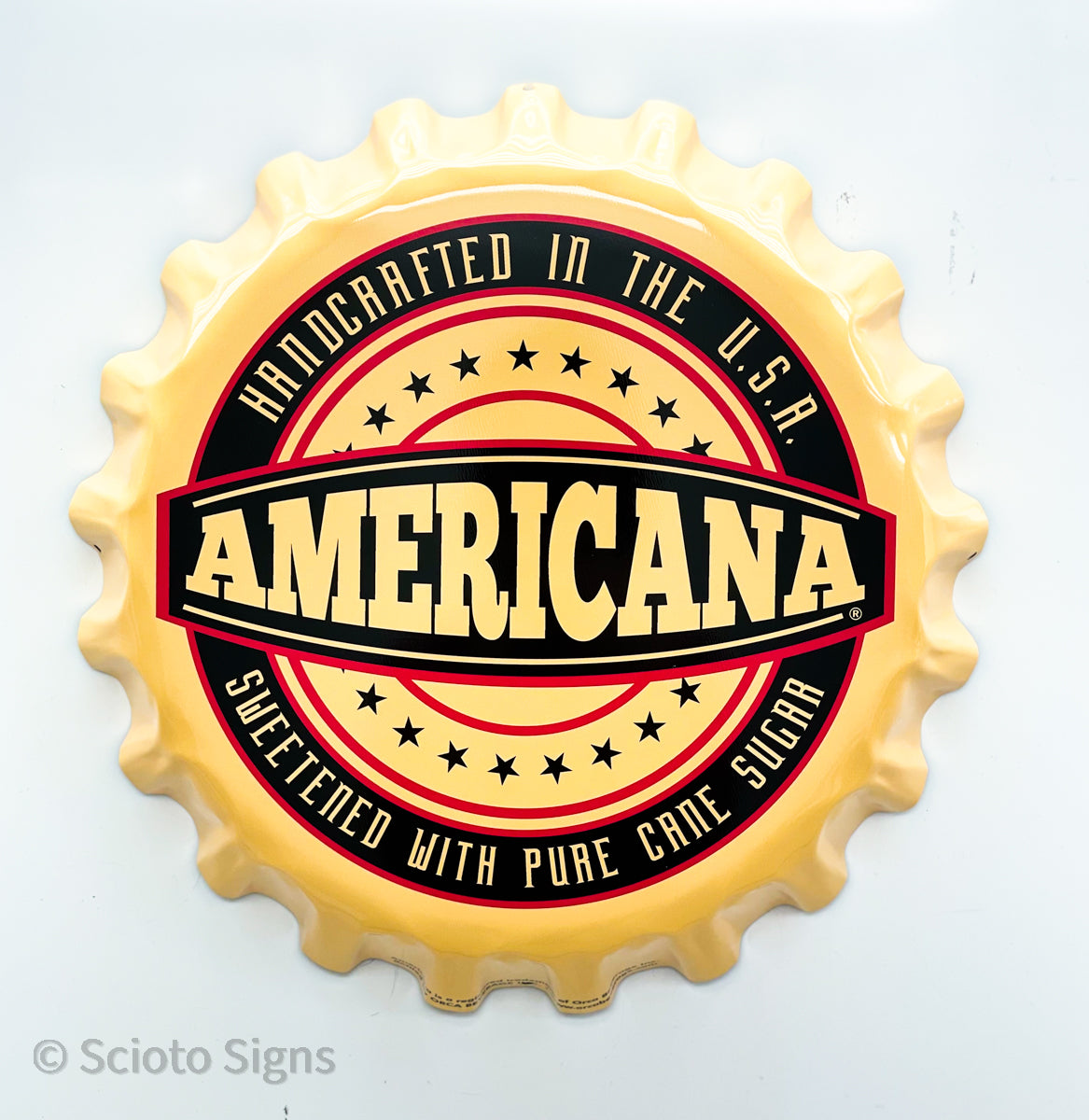 Americana Soda Bottle-Cap Sign | SignStore – Sign Store