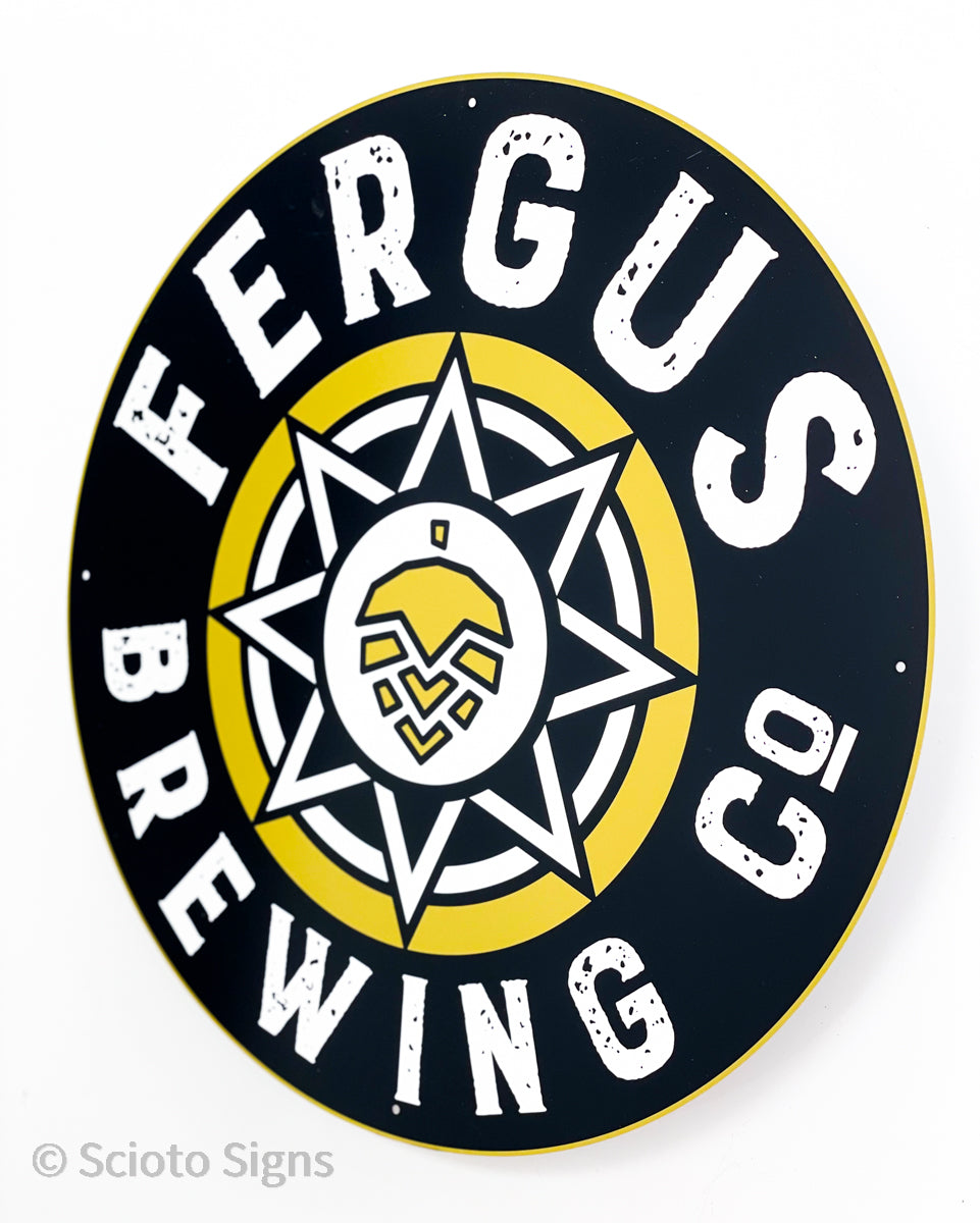 Custom Flat Circle Sign – Sign Store